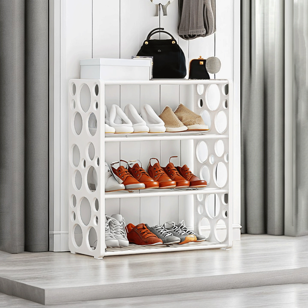 4 Layer Bubble Simple Shoe Rack - zjhuf